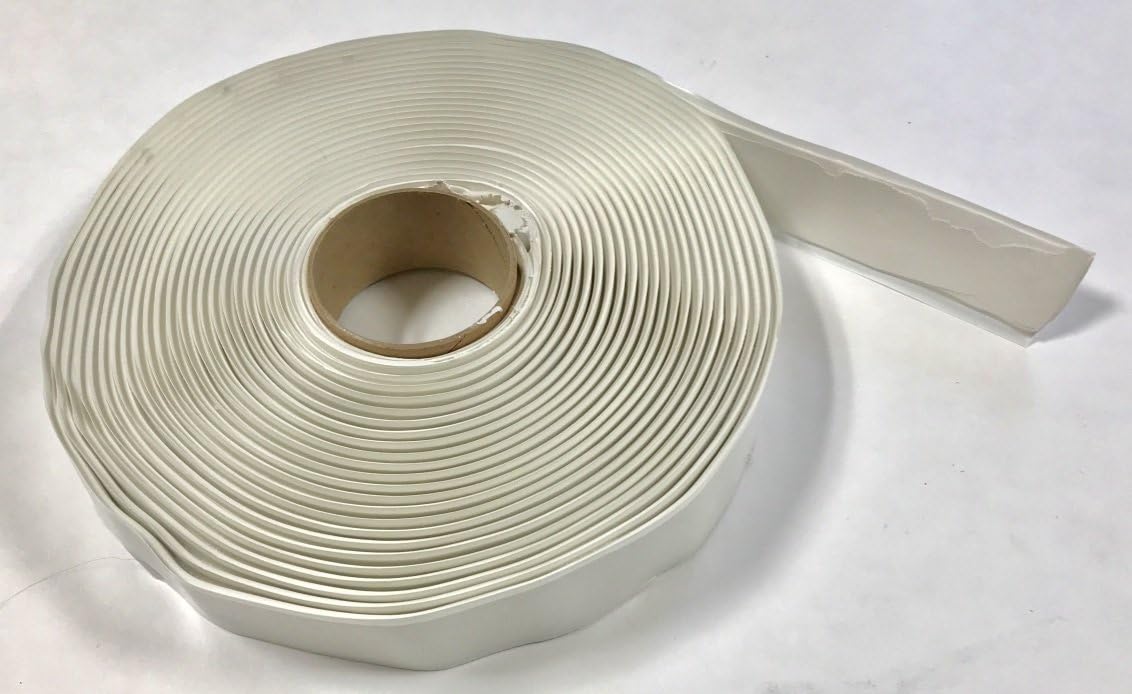 White Butyl Tape 1/8" x 1" x 30' for RV/Mobile Home (Single Roll ...