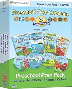 Amazon.com: Preschool Prep Pack - 4 DVDs (Meet the Letters, Meet the ...
