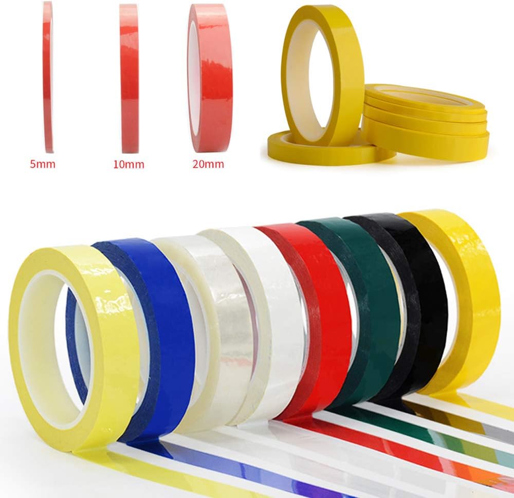 Sweieoni 8 Pieces Whiteboard Graphic Chart Tape, Whiteboard Pinstripe ...