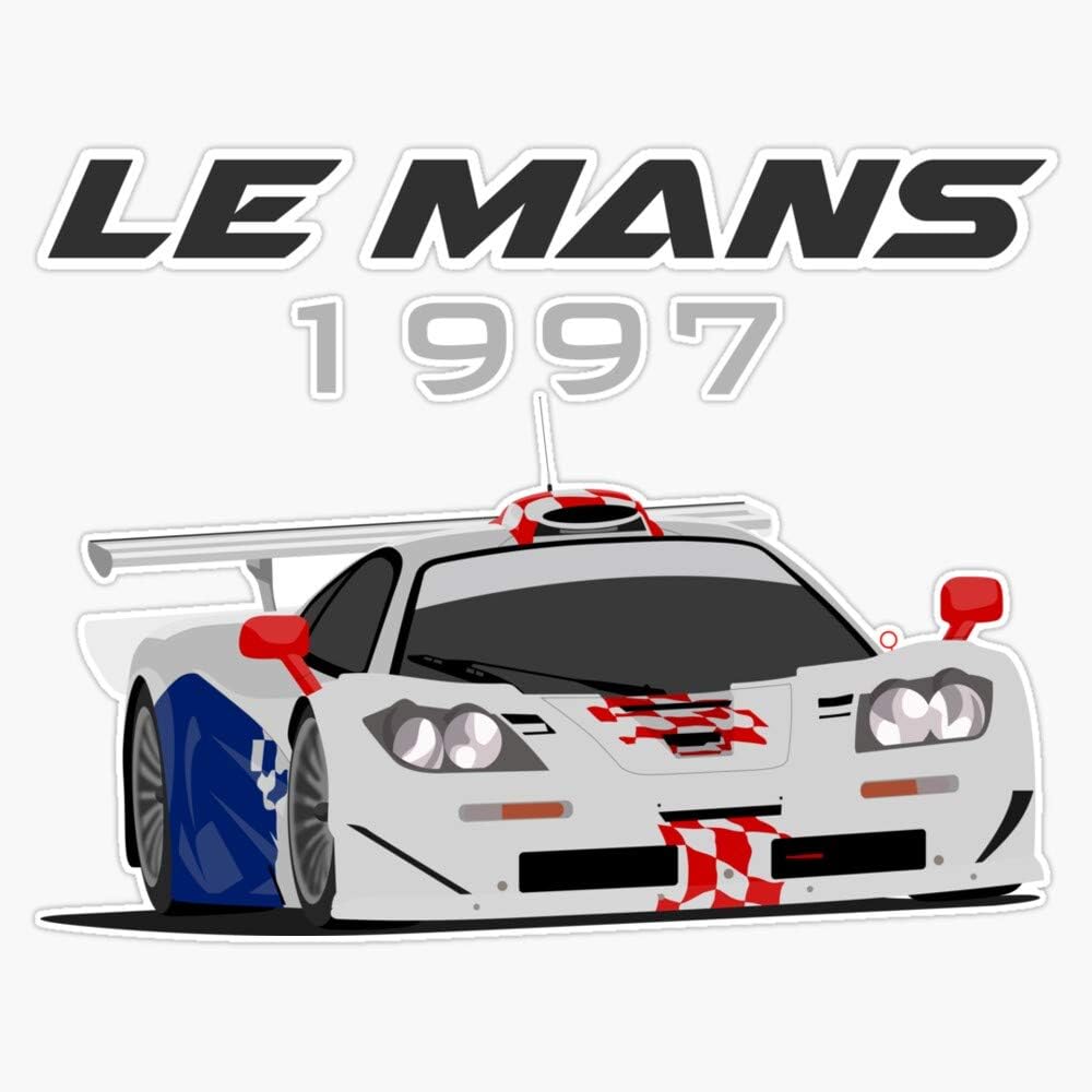 Amazon.com: TCT Trading Le Mans Legend #42-1997 Vinyl Stickers ...
