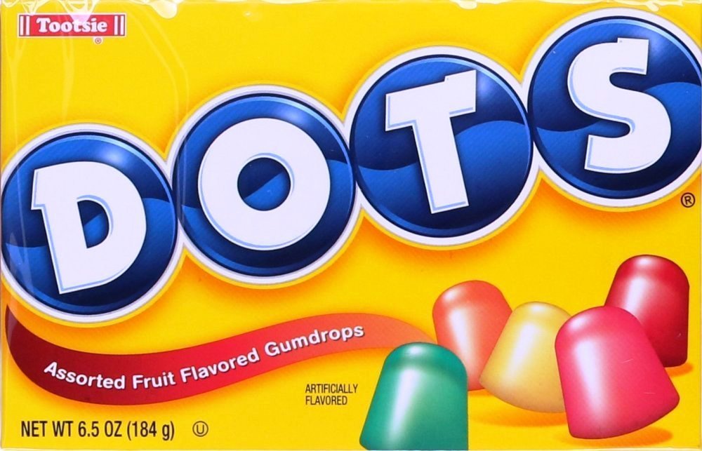 Amazon.com : Dots Assorted Flavors Gumdrops Candy 6.5 Oz (Pack of 6 ...