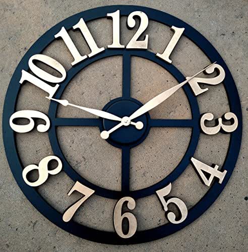Amazon.com: Large Tower Wall Clock with raised numbers: Handmade
