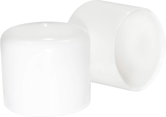 Amazon.com: Prescott Plastics 8 Pack: White Vinyl Round Pipe End Cap ...