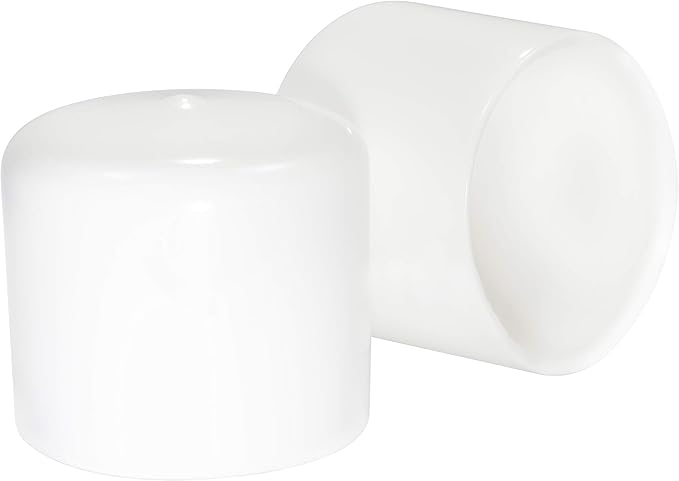 Amazon.com: Prescott Plastics 8 Pack: White Vinyl Round Pipe End Cap ...