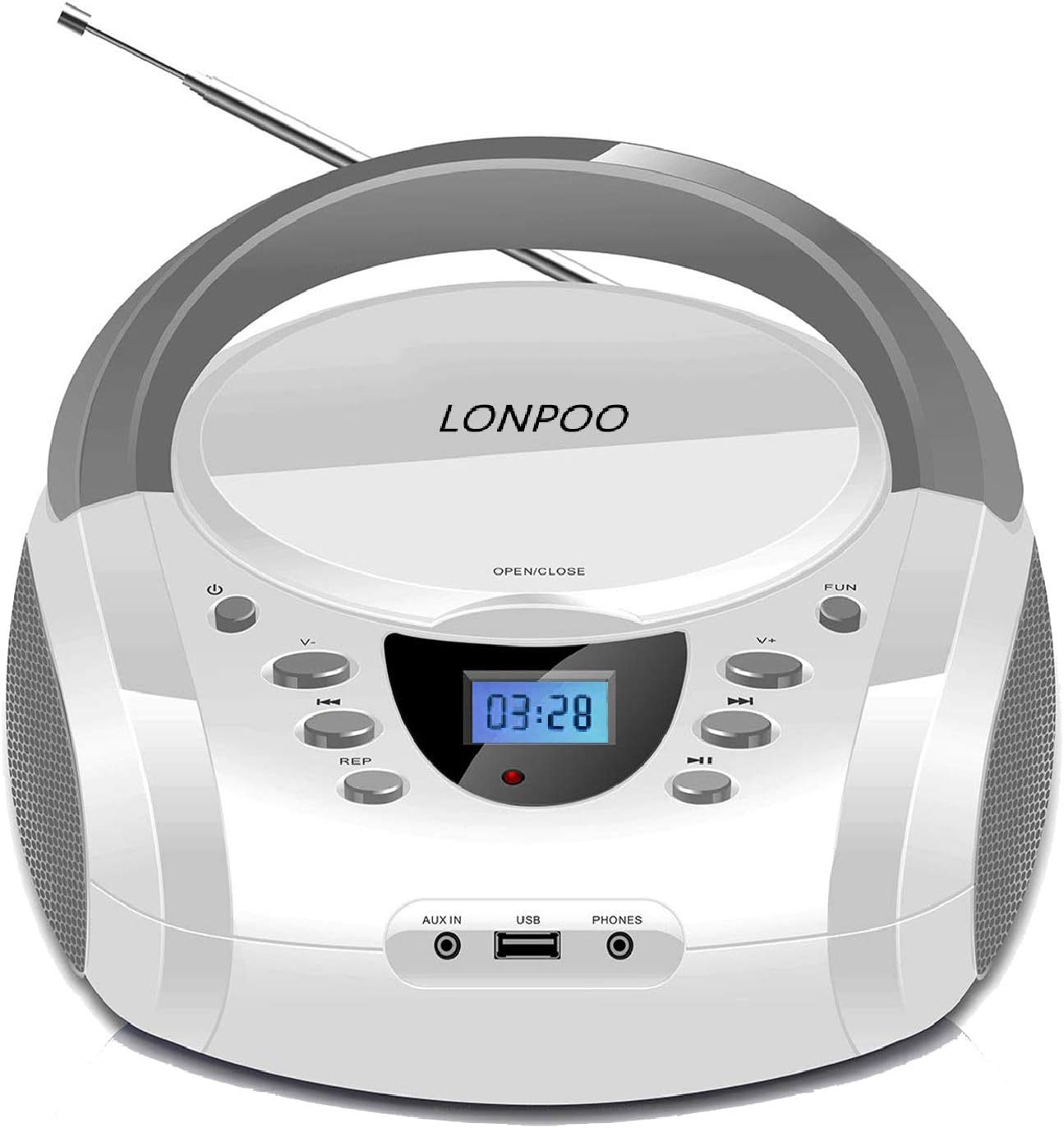 LONPOO Tragbarer CD-Player für Kinder Stereo: Amazon.de: Elektronik