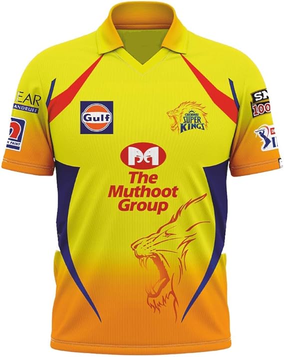 CSK 2020 Chennai Super Kings Official Dream11 IPL Match Jersey/Shirt ...