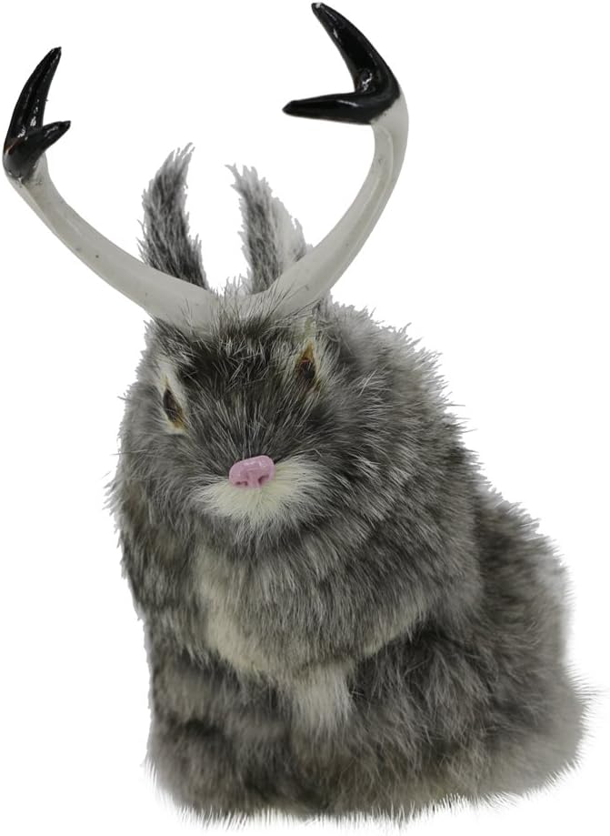 Amazon.com: Flameer Realistic Lifelike Easter Jackalope Fake Rabbit ...