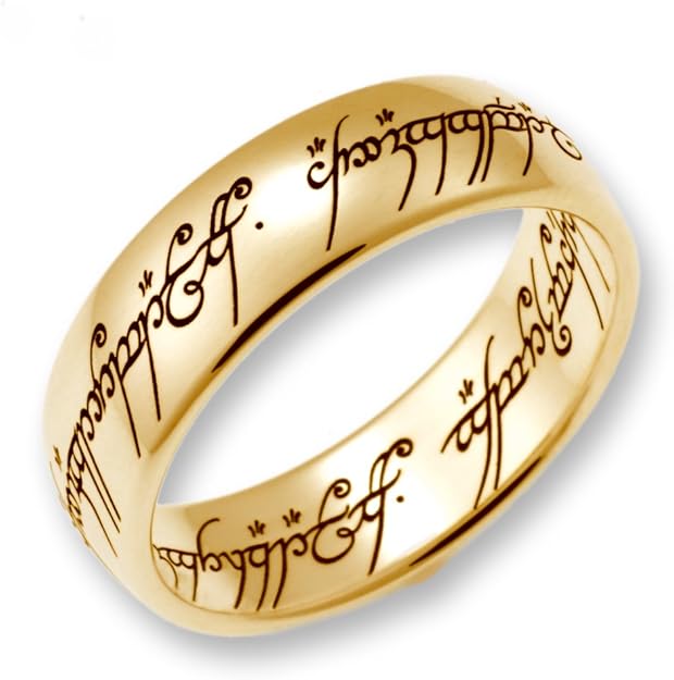 Herr der Ringe Schmuck by Schumann Design der EINE Ring aus massivem ...