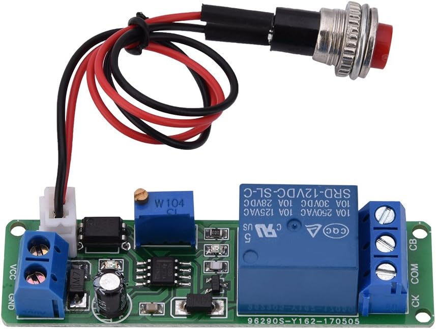Relè temporizzatore DC 12V 1~10sec Modulo timer Ritardo regolabile Disattivare il modulo Relè ...