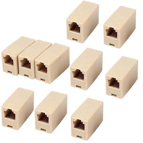 RJ11 to RJ11 Coupler ADSL Broadband Adapter - Pack of 10 Pcs - Buy RJ11 ...