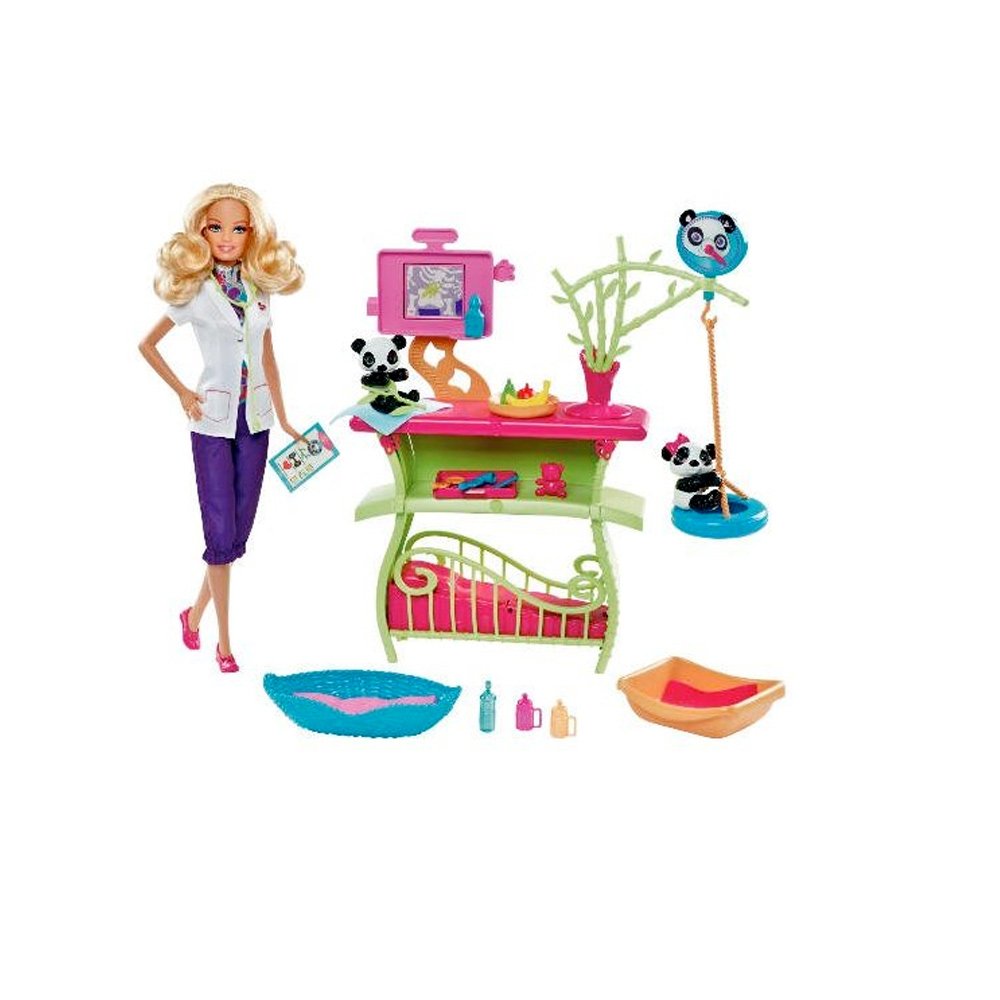 Barbie I Can Be Panda Caretaker Doll and Set: Amazon.co.uk: Toys & Games