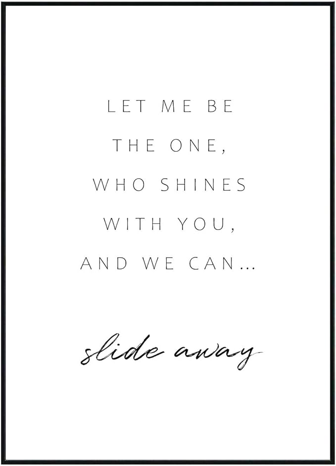 Slide Away - Oasis - Lyric Print/Poster A4: Amazon.co.uk: Kitchen & Home