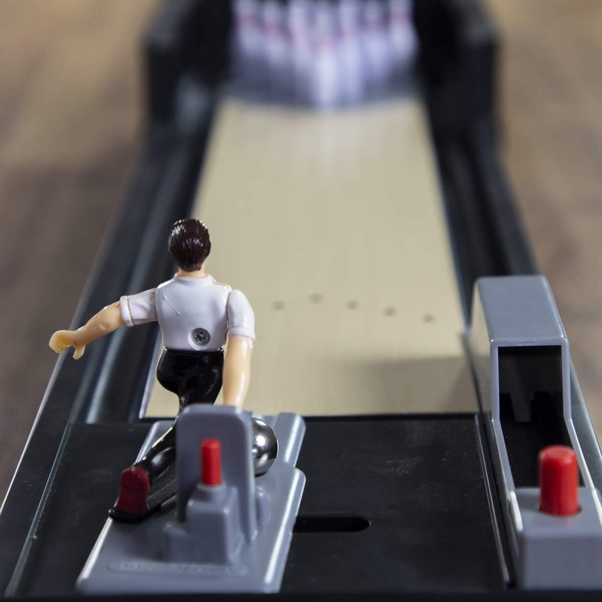 Global Gizmos 55689 Tabletop 10 Pin Bowling Game | Spring Loaded ...