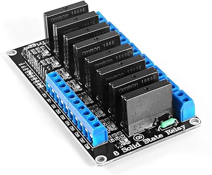 Amazon.com: AiTrip 8 Channel 5V Solid State Relay Module Board High ...
