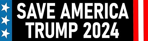 Amazon.com: Save America Trump 2024 Bumper Sticker - Waterproof - Fade ...