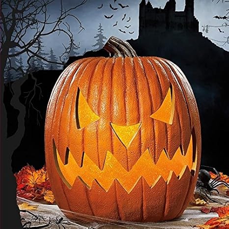 51cm (20") LED Light Up Halloween Pumpkin Outdoor And Indoor: Amazon.co ...