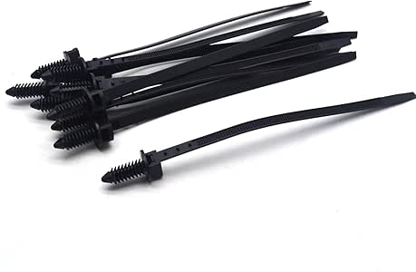 Amazon.com: Antrader 6.7" x 0.24" Fir Tree Push Mount Cable Ties, Heavy ...