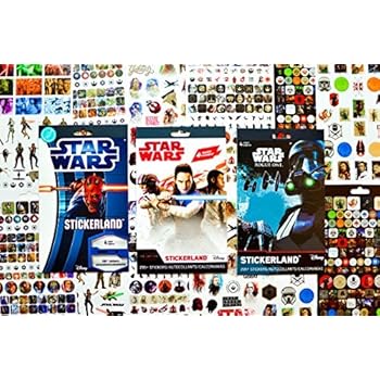 Amazon.com: Star Wars Stickers & Tattoos Party Favor Pack (275 Stickers ...