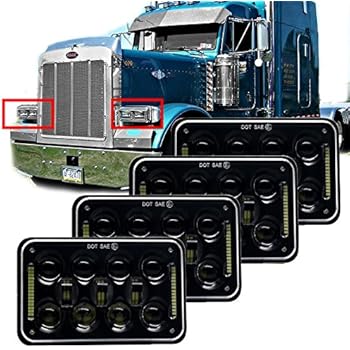 Amazon.com: Truck-Lite 27640C LED Headlight (4"X6" Rectangular ...