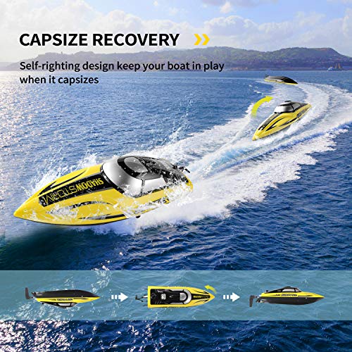 RC Boat- AlphaRev R208 20+ MPH Quick Distant Management Boat for ...