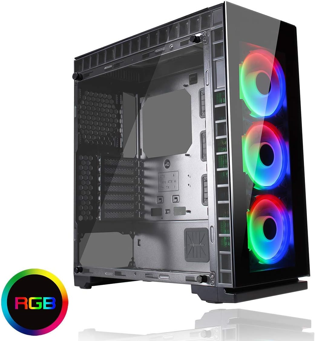 Game Max Spectrum gehärtetem Glas RGB Gaming Fall: Amazon.de: Computer ...