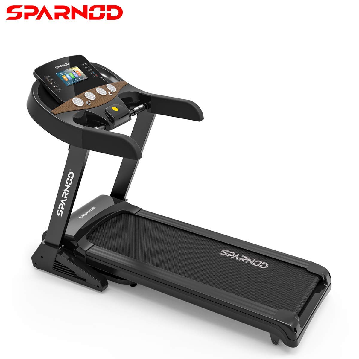 Buy Sparnod Fitness STH-5500 (5 HP Peak) Automatic Motorized Treadmill ...