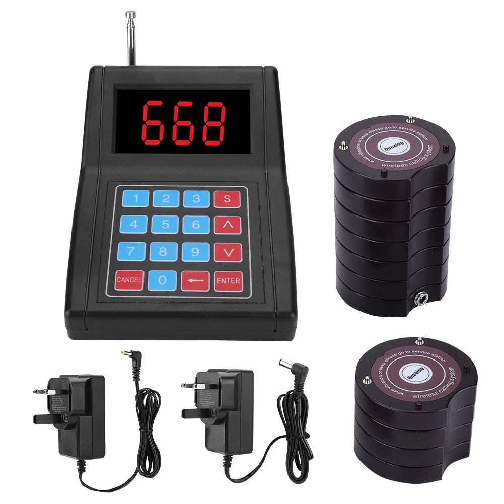 Buy ASHATA Wireless Guest Call System, Pager System Waterproof Keypad ...