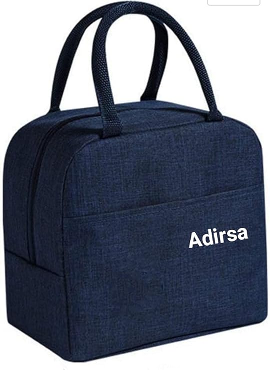 Buy ADIRSA LB3003 Navy Blue Insulated Lunch Bag / Tiffin Bag for Women ...