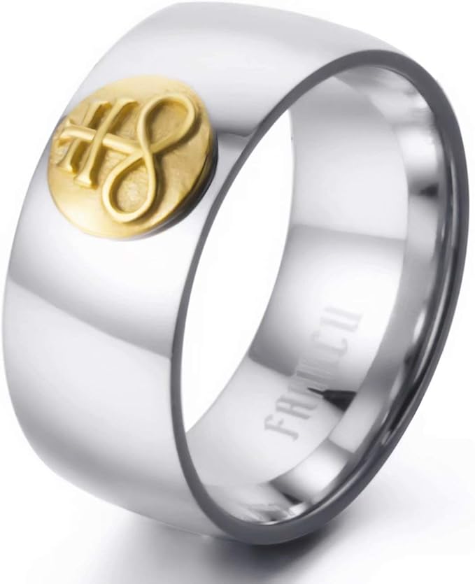 FAANCU Satanic Lucifer Leviathan Cross Demon Rings for Men Satan Devil ...