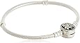 Amazon.com: Pandora Women's Moments Silver Bracelet with Poetic Blooms ...