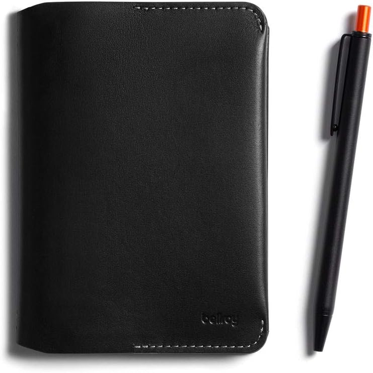 Bellroy Notebook Cover & Pen Bundle (Leather Cover Fits Small Journal ...