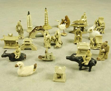 Set of 50 Mini Chinese Bonsai Figurines: Amazon.co.uk: Kitchen & Home