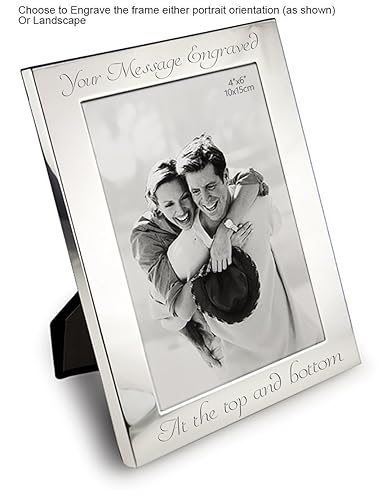 Personalised 7" x 5" Silver Photo Frame - Can Be Engraved With Your ...