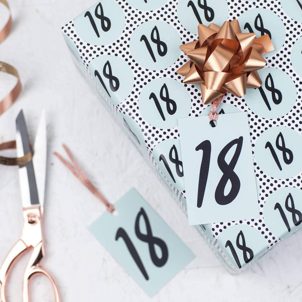 18th Gift Wrap Milestone Birthday Choose Quantity 1 2 4 6 18th-gift-wrap-milestone-birthday-choose-quantity-1-2-4-6
