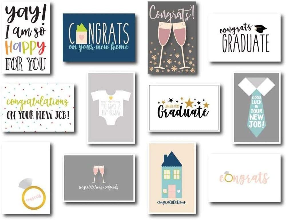 36 Pack Assorted All Occasion Greeting Cards – Includes Assorted ...