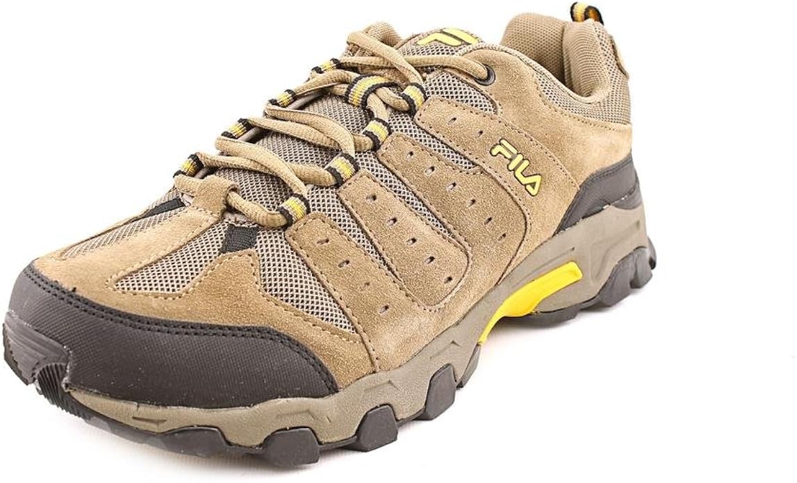 Amazon.com | FILA Brown Travail Wide Trail Shoes - Men | Running