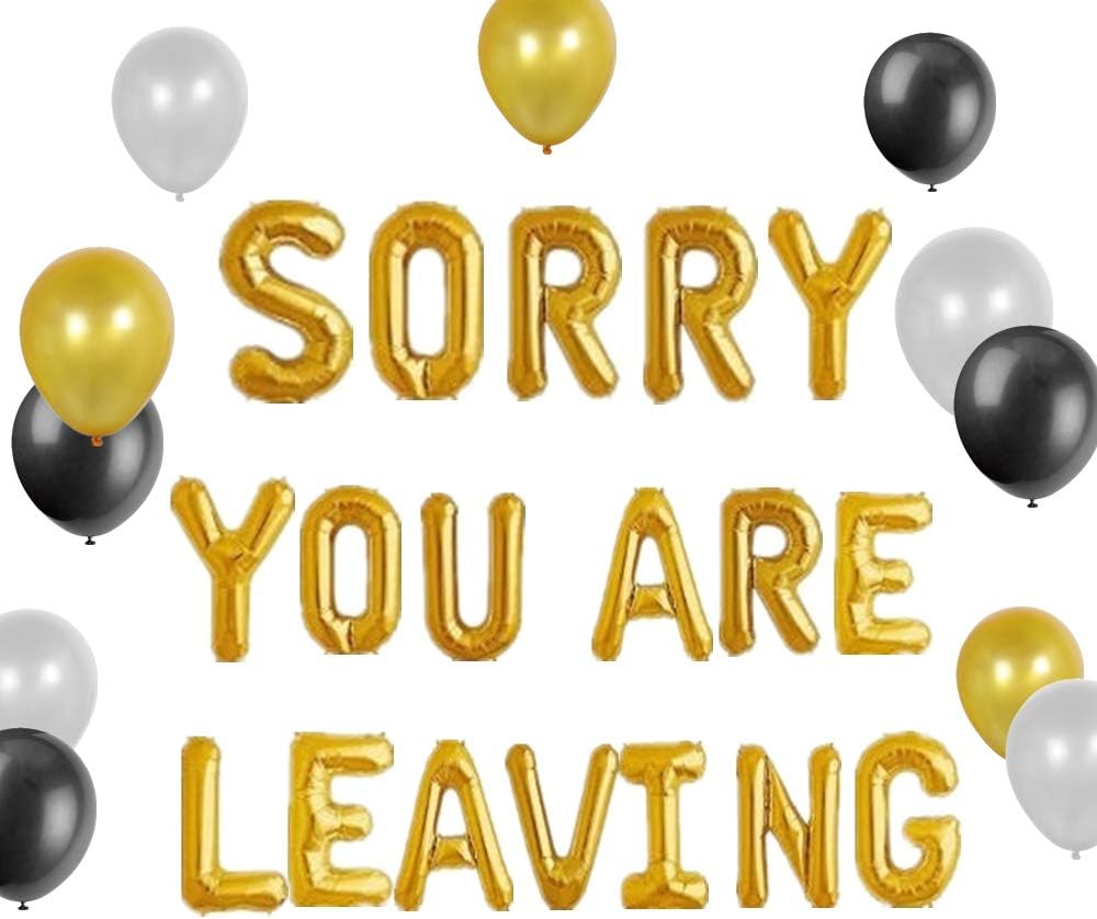 JeVenis Set of 13 Sorry You Are Leaving Sign Sorry You Are Leaving ...