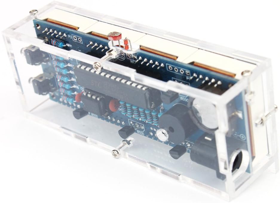 Gearwoo Soldering Project Kits, 4-Digit Digital Clock Kits LED Talking ...