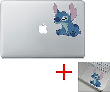 Amazon.com: Stitch Cartoon Character Decal Sticker for MacBook Laptop ...