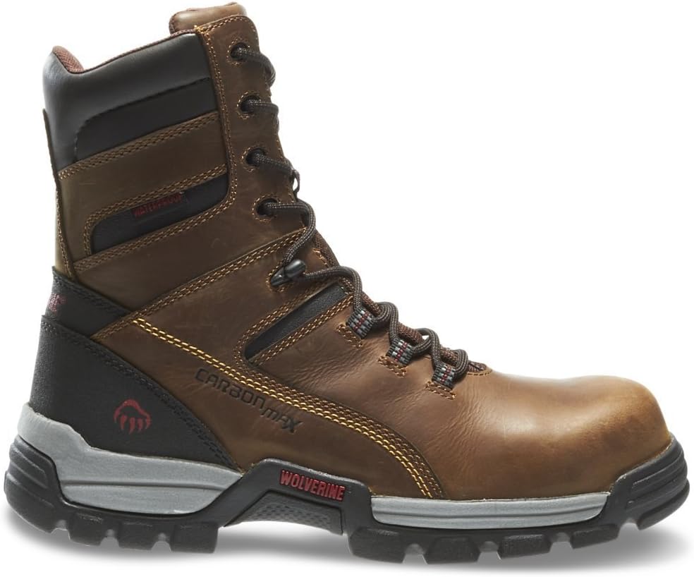 WOLVERINE Tarmac CarbonMax - Botas de Trabajo para Hombre, Marrón, 8.5 ...