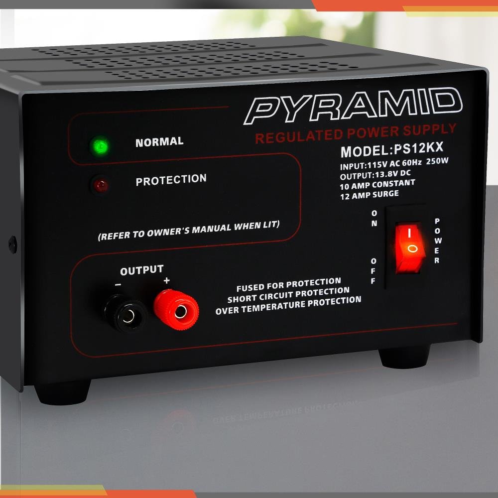 Pyramid Universal Compact Bench Power Supply 10 Amp Linear Regulated ...