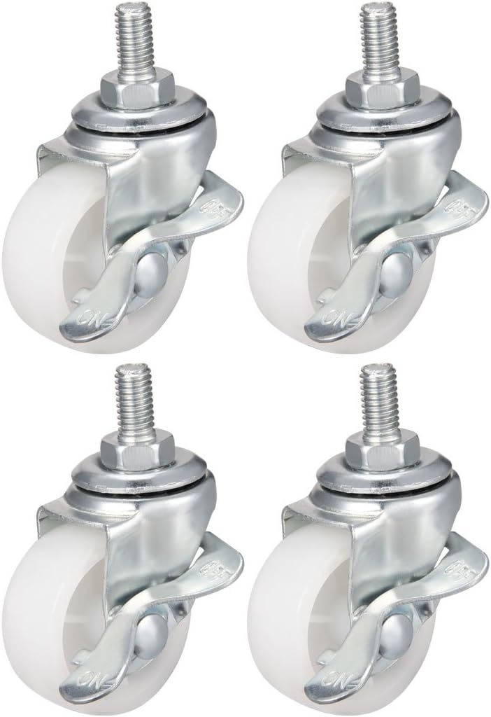Amazon.com: uxcell 1.5 Inch Swivel Caster Wheels PP 360 Degree Threaded ...