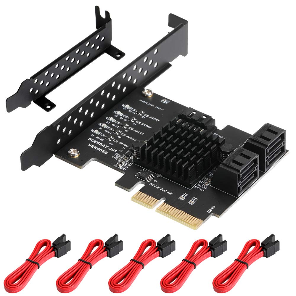 BEYIMEI PCI Express (PCIe) Controller Card, Super Speed PCIE to 5-Port ...