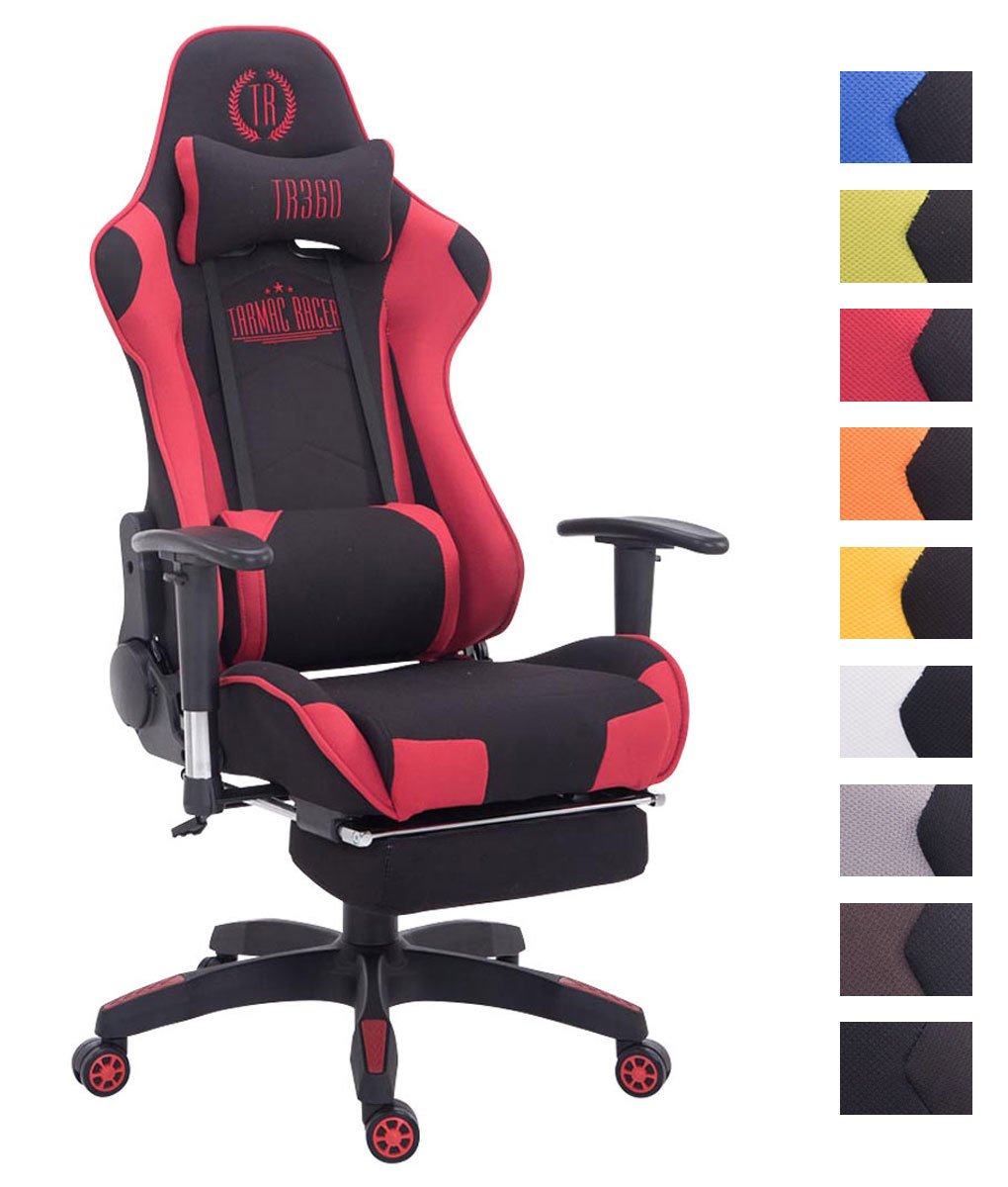 Sedie e Sgabelli CLP Sedia Gaming Reclinabile Turbo in Tessuto Sedia ...