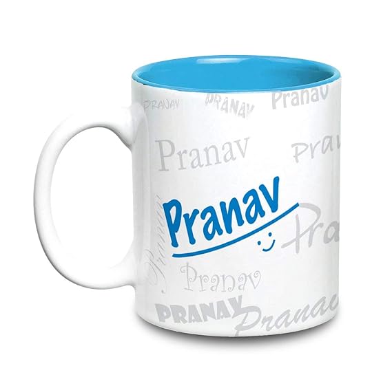 Buy Hot Muggs Me Graffiti Mug - Pranav Personalised Name Ceramic, 315ml ...