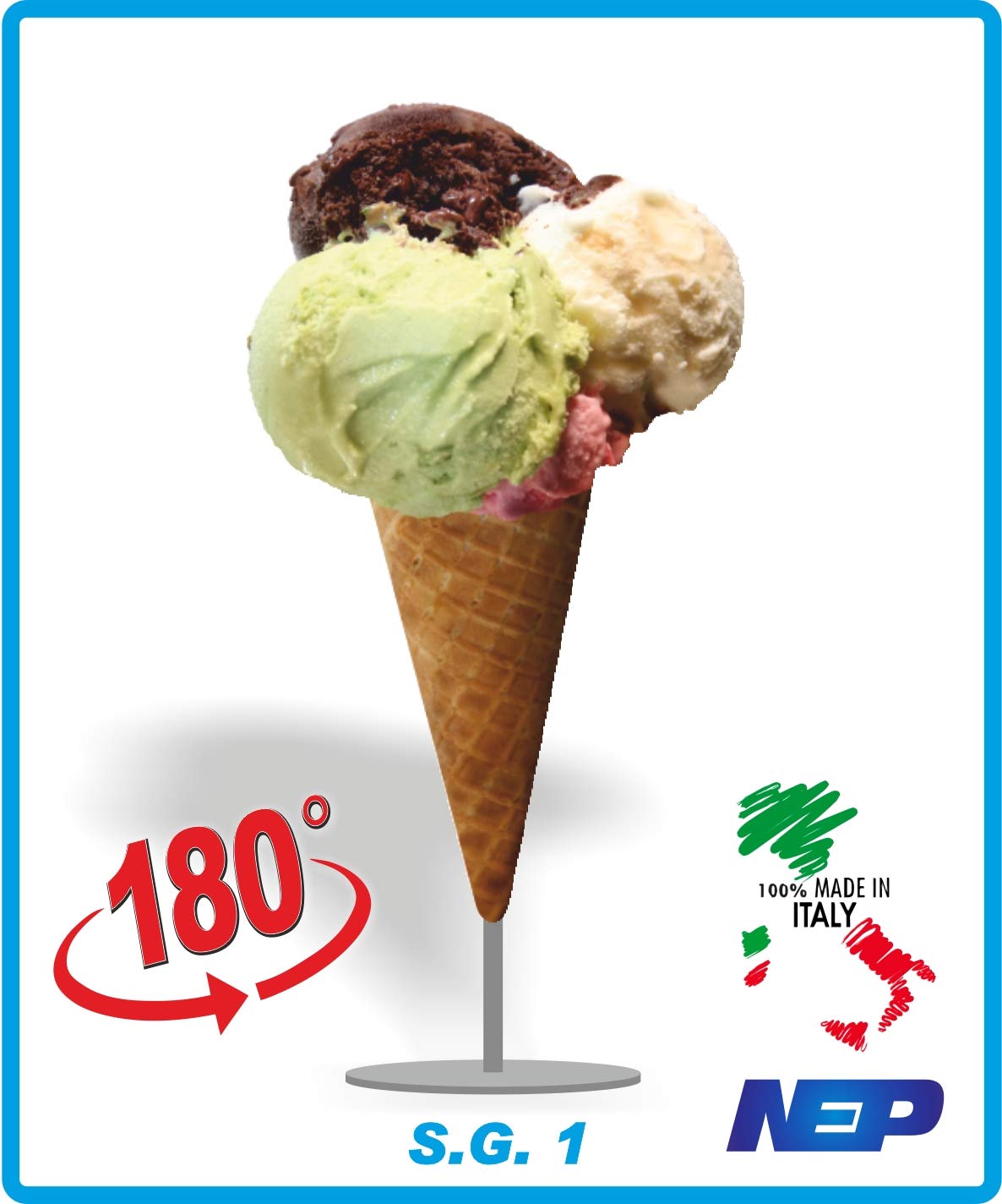 Cartelli da giardino SG1 Generico Cartello BIFACCIALE con PIEDISTALLO ...