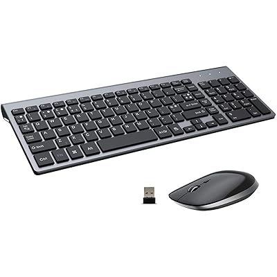 Buy FENIFOX Wireless Keyboard and Mouse,2.4G USB Ergonomic Silent Full ...