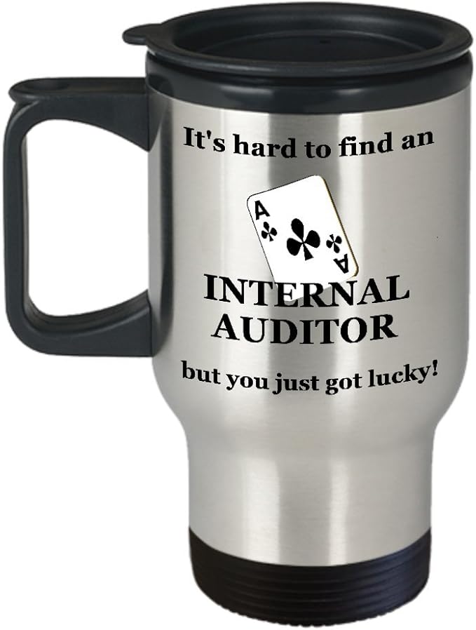 Amazon.com: Funny Internal Auditor Travel Mug, 'Ace Internal Auditor ...