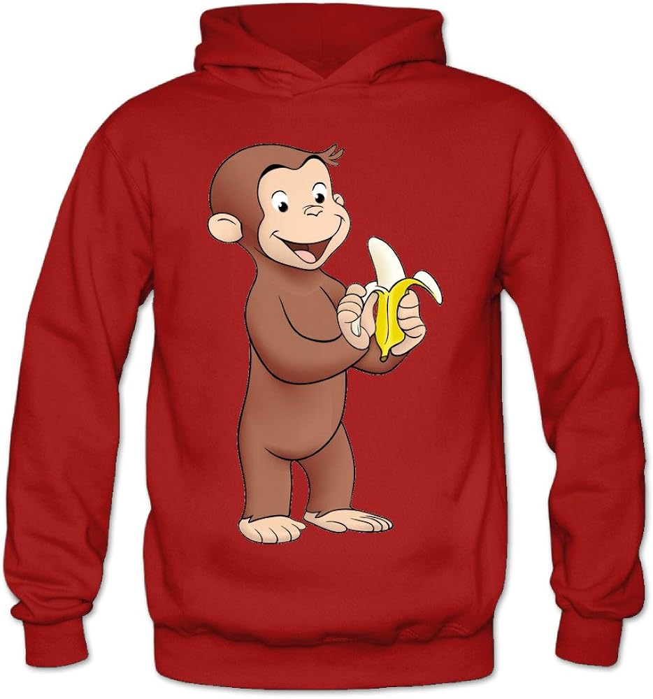 Curious George Women's Long Sleeve Hooded Red US Size M: Amazon.ca: Books