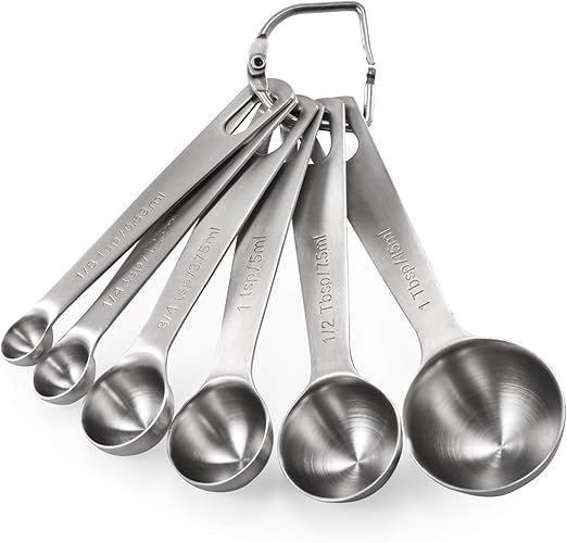 Stainless Measuring Spoons Set Of 6 From 1 8 Tsp To 1 Tbsp Mini stainless-measuring-spoons-set-of-6-from-1-8-tsp-to-1-tbsp-mini